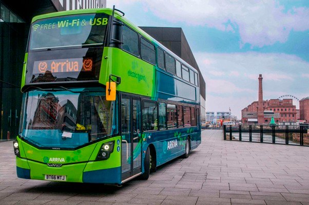 New Arriva Hybrid double decker buses announcement at Mann Island ...