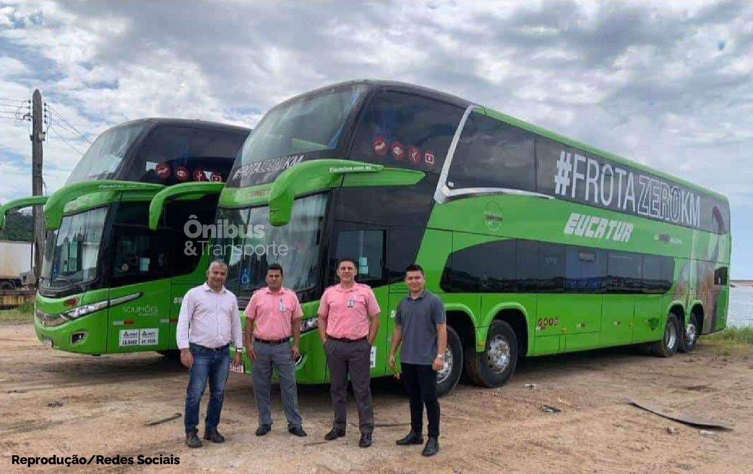 Empresa Eucatur envia dois dos seus novos ônibus double decker para a ...