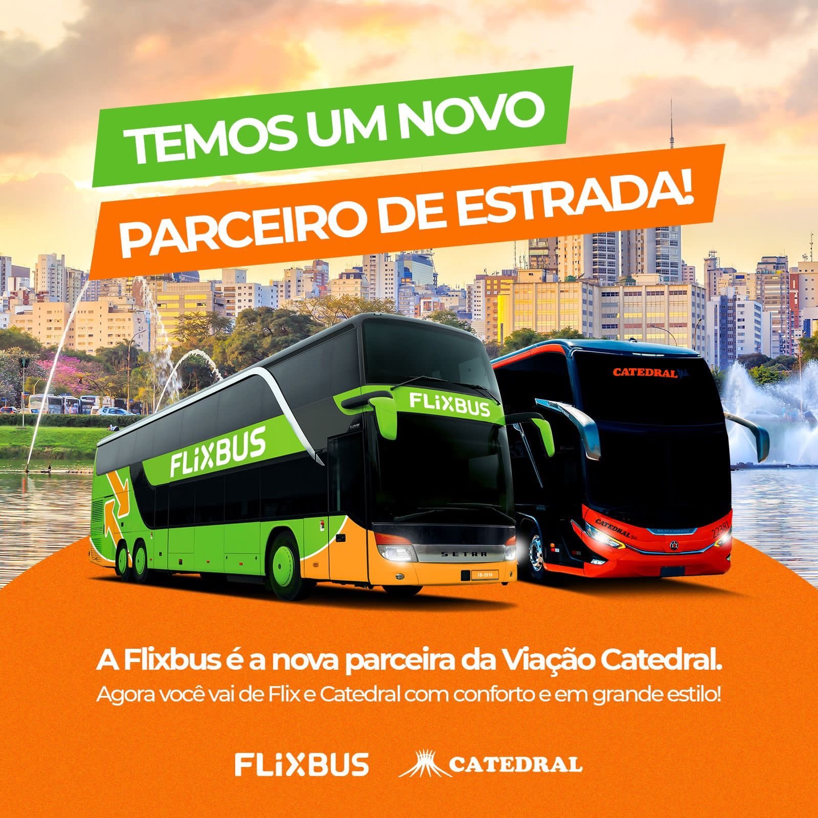 Catedral é a nova parceira da FlixBus - Ônibus & Transporte