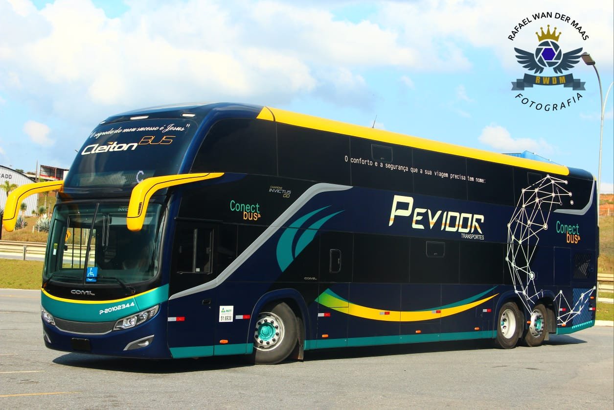Pevidor recebe o seu primeiro Invictus DD, da Comil - Ônibus & Transporte