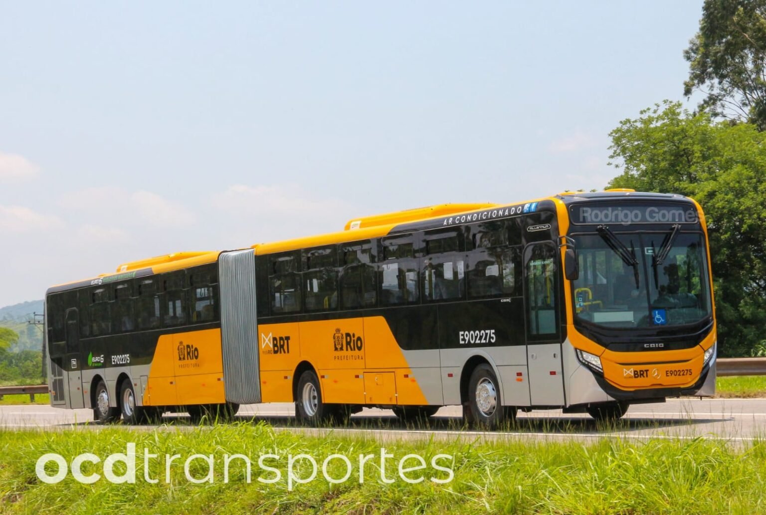 Mobi Rio segue recebendo novos ônibus articulados 0 km - Ônibus ...