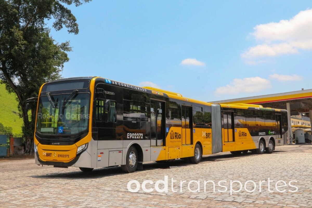 Mobi Rio segue recebendo novos ônibus articulados 0 km - Ônibus ...